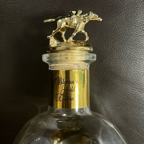 Blantons | Dining | Blantons Gold Edition Bottle With Horse Cork Hand ...